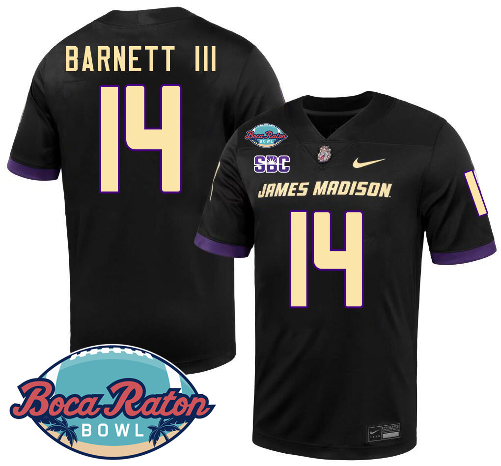 Alonza Barnett III James Madison Jersey,JMU Dukes #14 Alonza Barnett ...