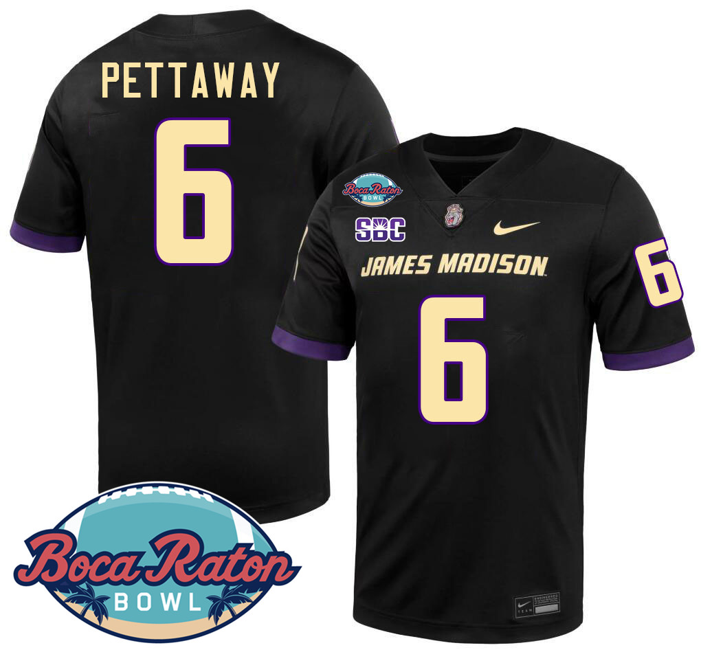 #6 George Pettaway JMU Jersey,James Madison Dukes Football Jerseys Stitched